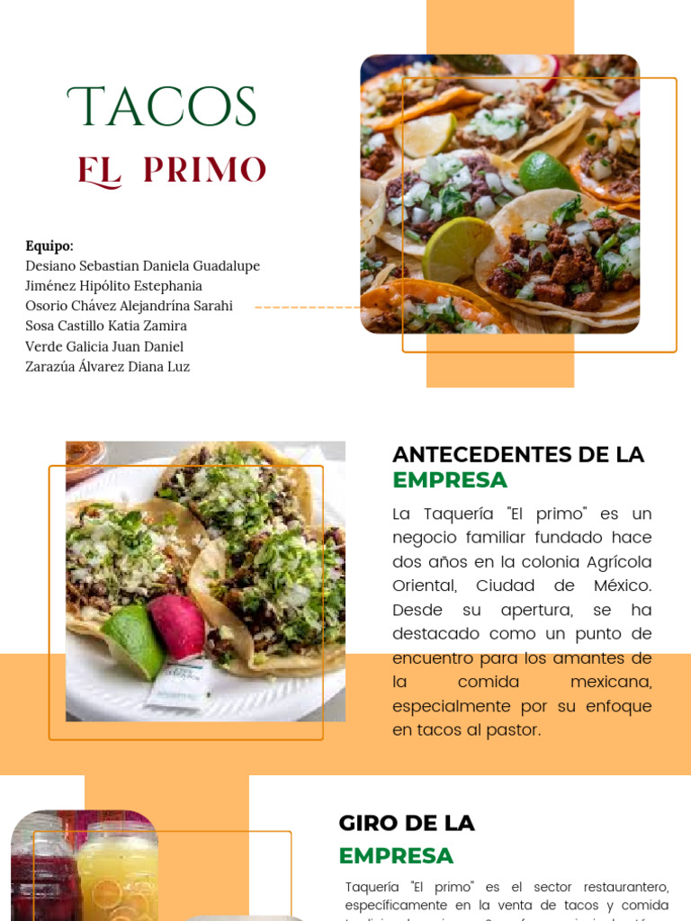 Tacos El Primo | PDF | Calidad (comercial) | Lean Manufacturing