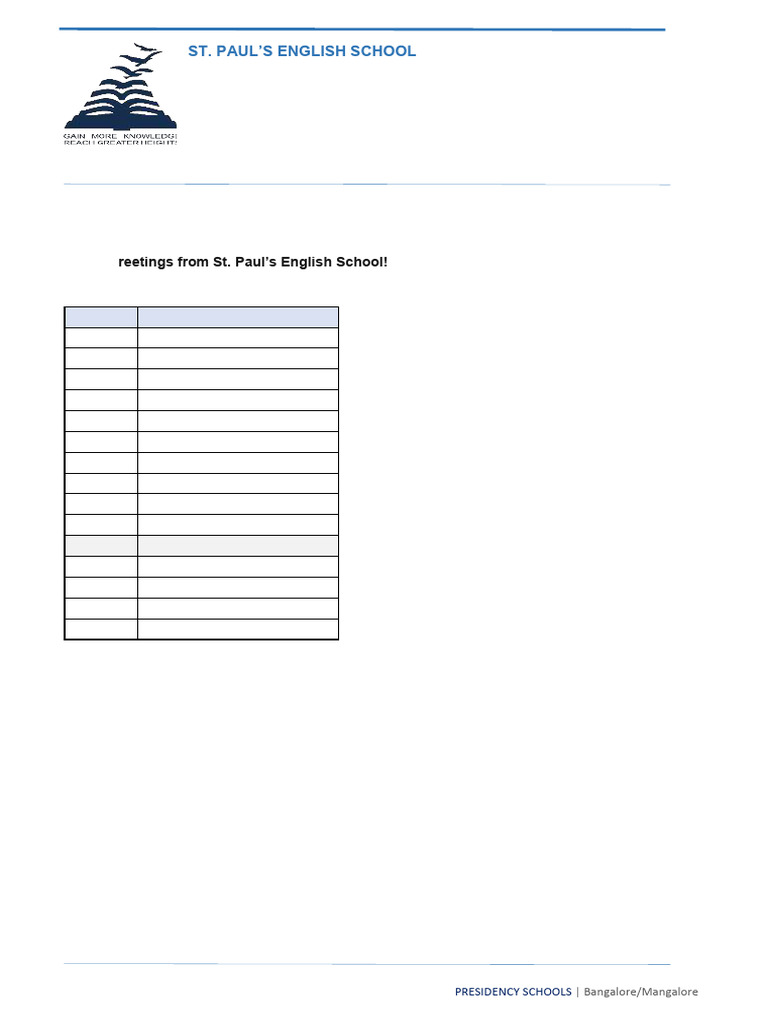 Circular No 35grade 4club Activities Dates AY202425 | PDF