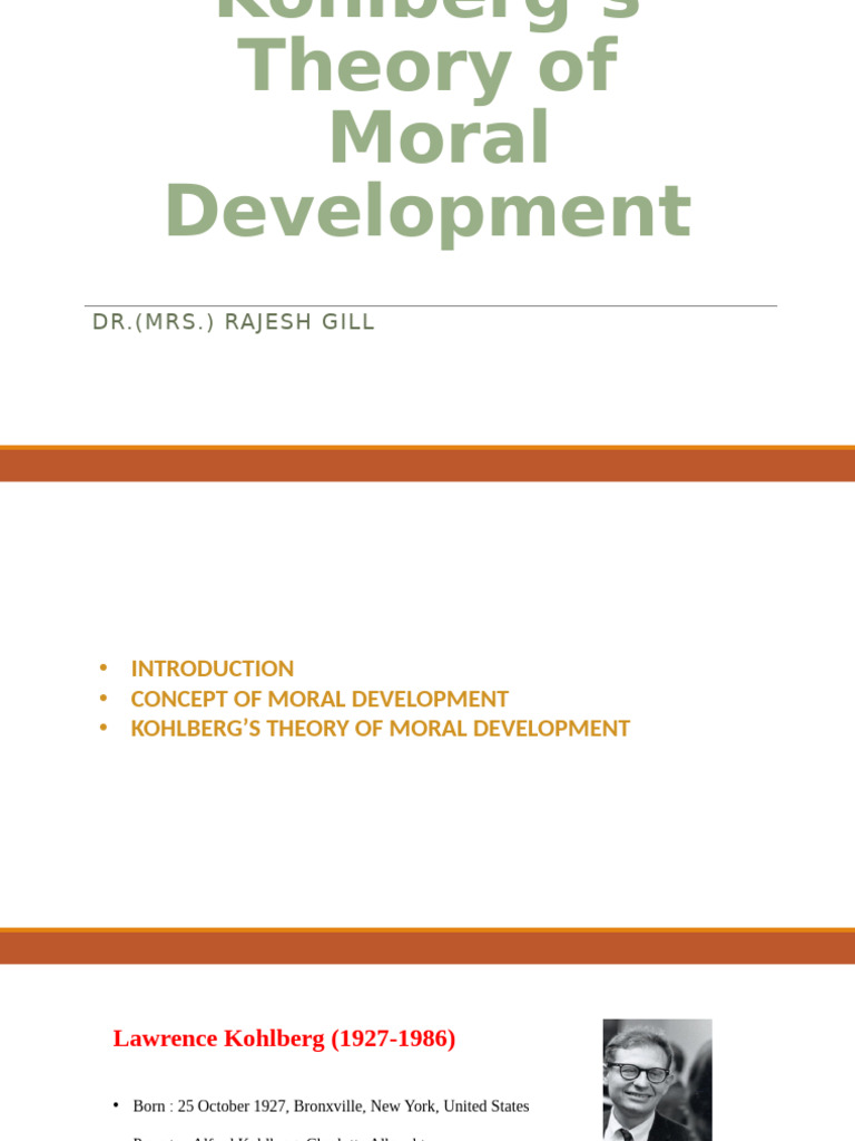 Kohlbergs Theory | PDF | Morality | Reason