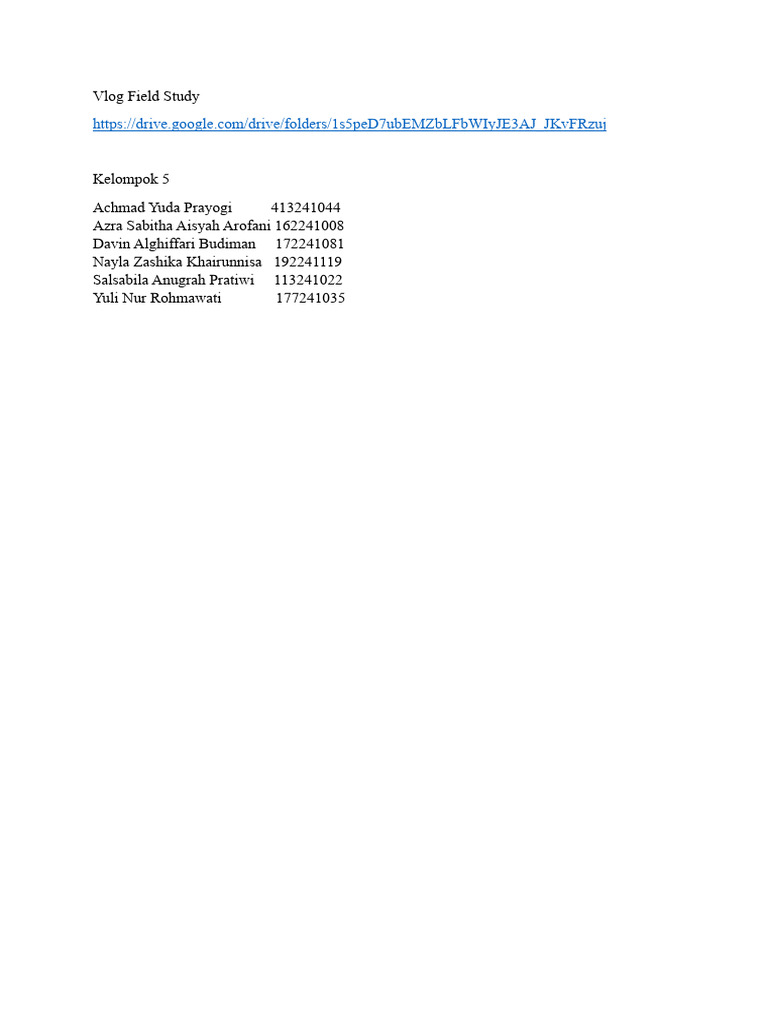 Vlog Field Study | PDF
