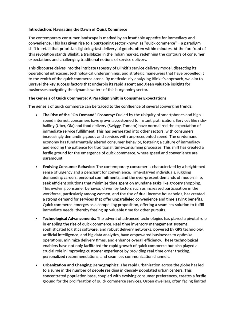 Introduction Blinkit | PDF | Employee Retention | Brand