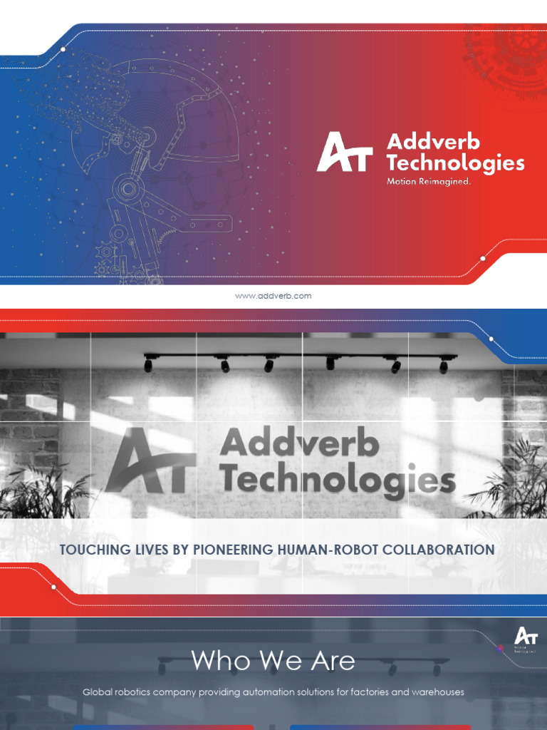 Addverb Corporate Deck | PDF | Warehouse | Automation