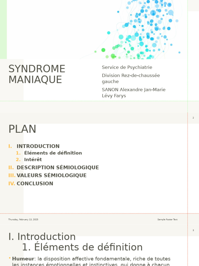 Syndrome maniaque 3 | PDF | Trouble bipolaire | Dépression (psychiatrie)