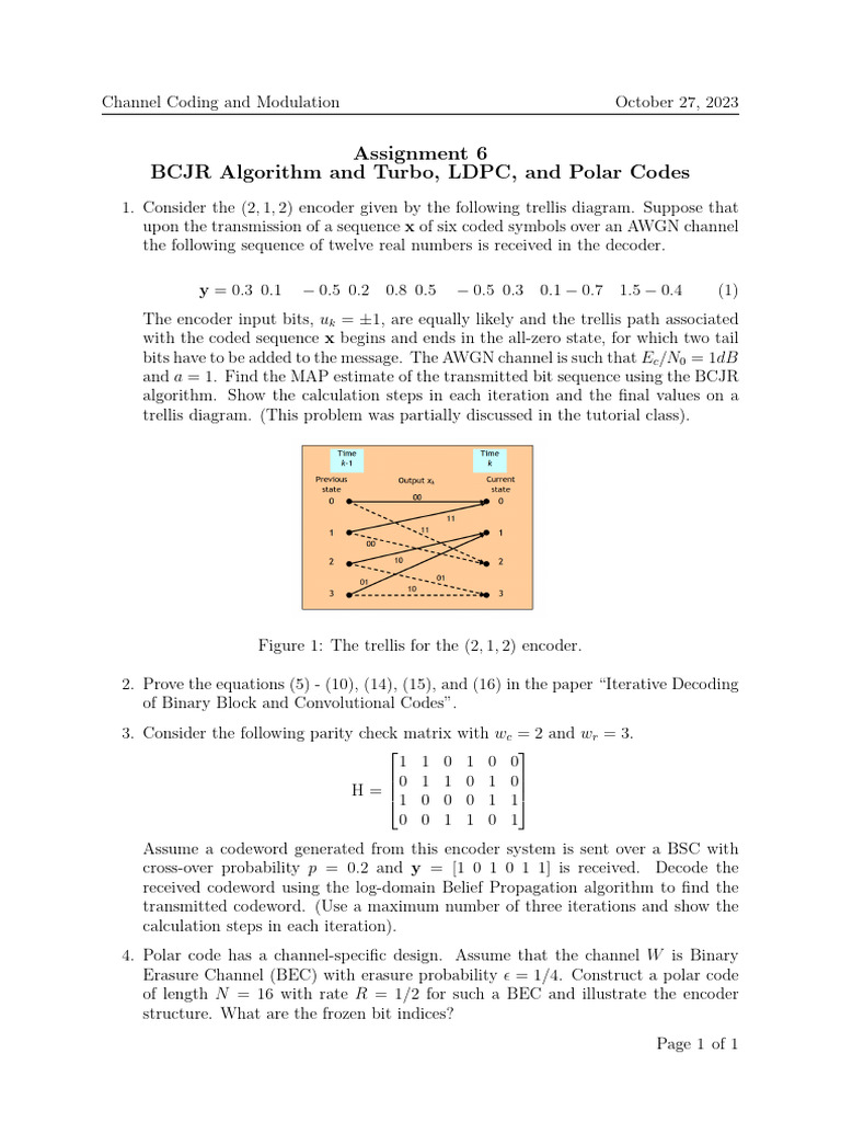 BCJR Algorithm and Turbo Codes Explained | PDF