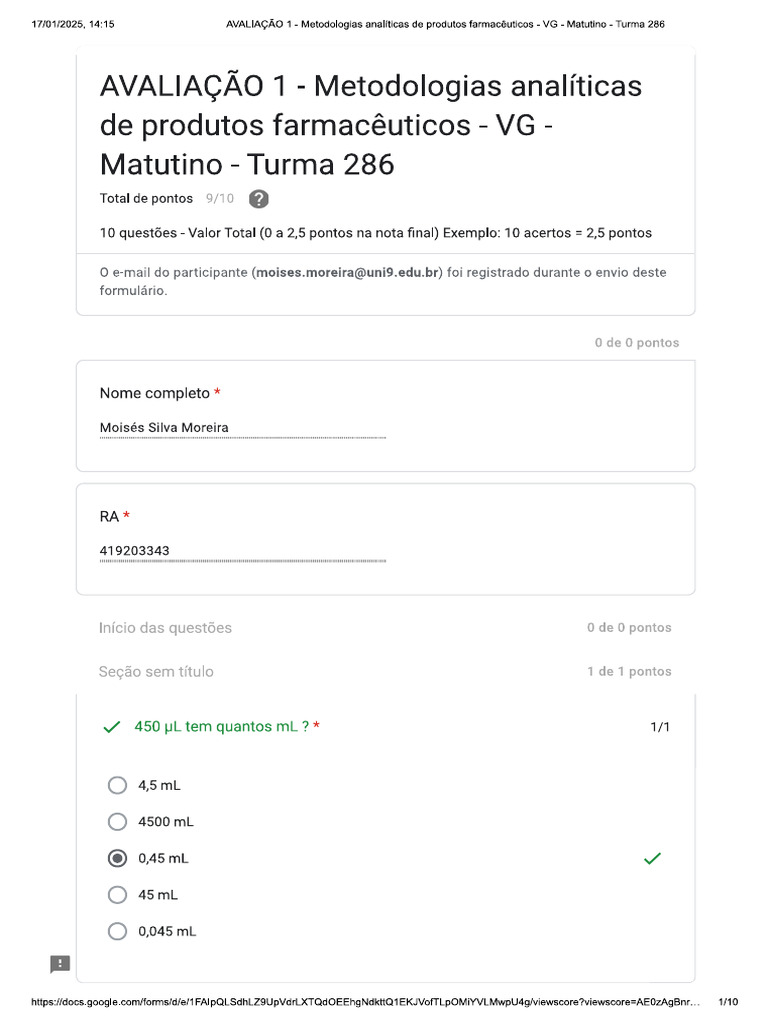 Metodologia Analítica (Fabio Sussa) | PDF