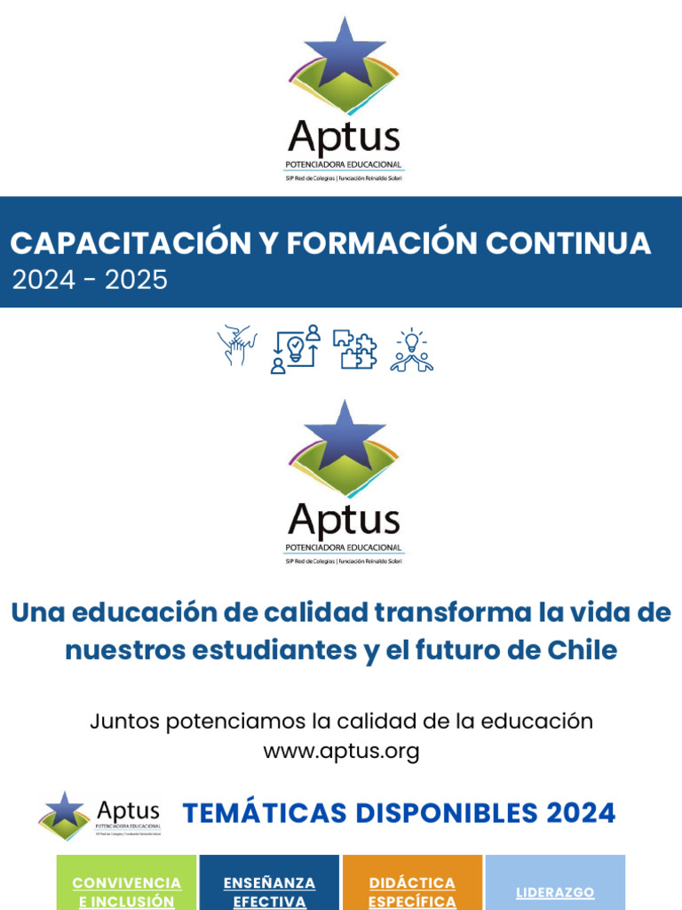 Catalogo-Cursos-y-formacion-Aptus | PDF | Enseñando | Maestros
