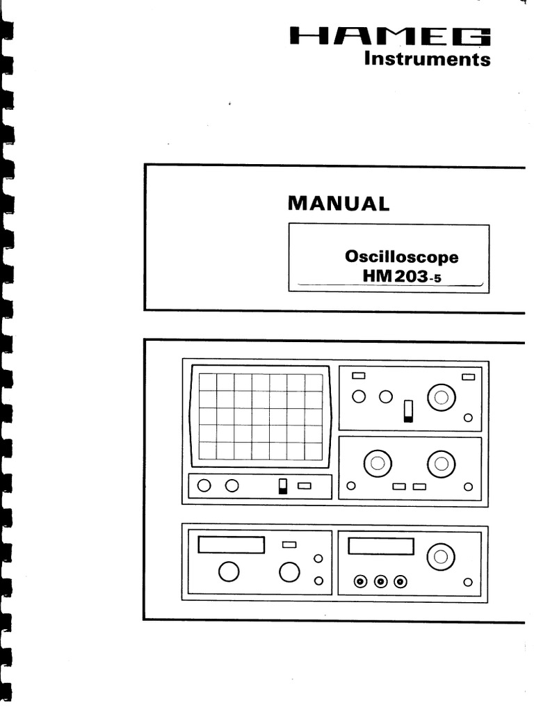 Hameg Hm203-5 Oscilloscope Sch | PDF
