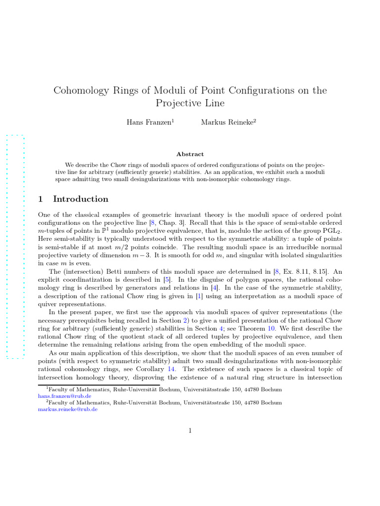 Cohomology Rings Of Moduli Of Point Configurations On The Projective