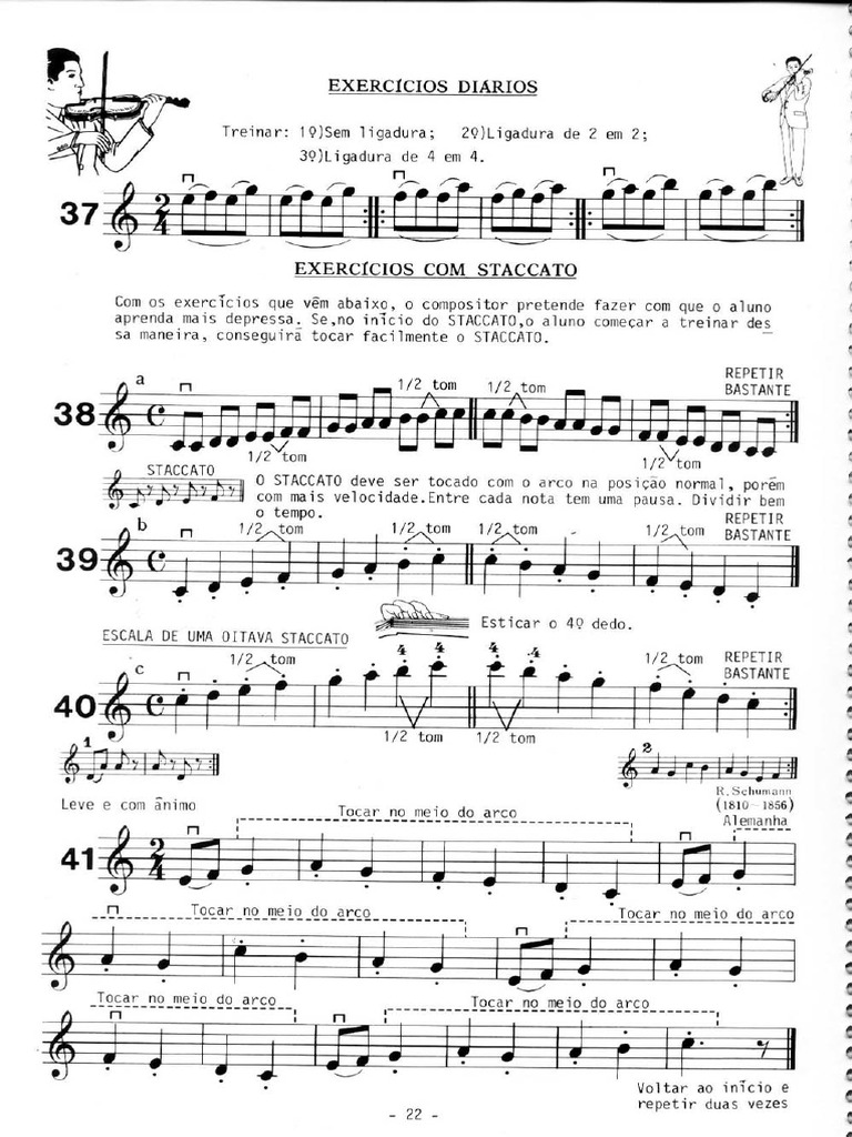 MÉTODO de Violino CCB Schmoll Páginas 2 | PDF