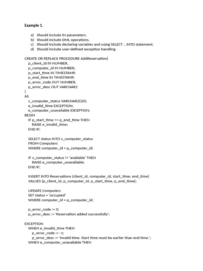 Procedures Examples Lab 4 1 | PDF | Parameter (Computer Programming) | Computer Engineering