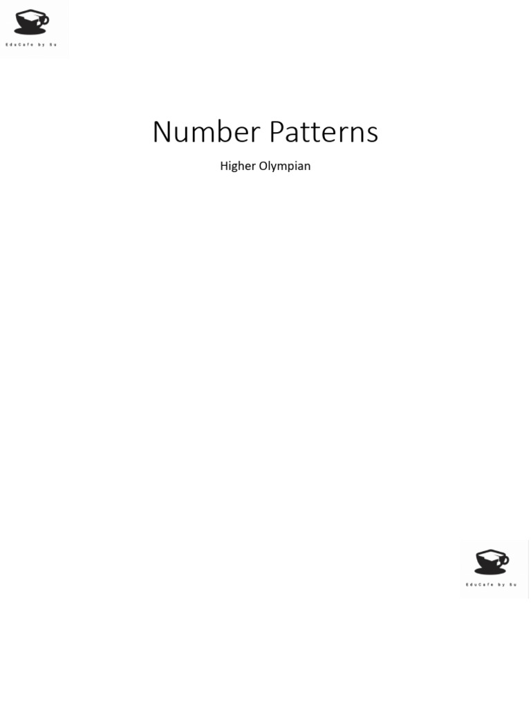 Number Patterns Higher | PDF