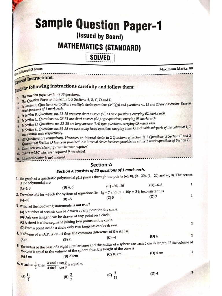 Maths SP | PDF
