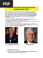 Grade 12 TRC Notes | PDF | Justice | Crime & Violence