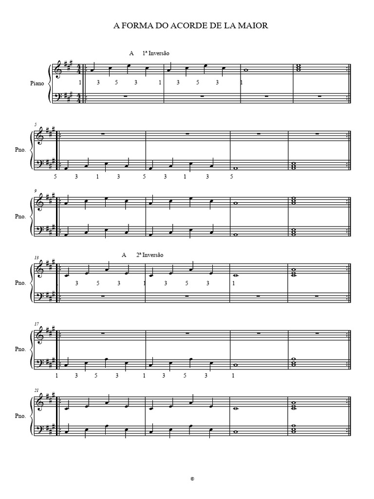 ARPEJO A Exercicios de Piano | PDF | Armonía | Elementos de la música