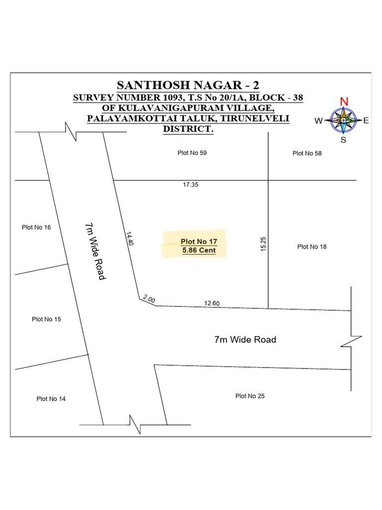 Santhosh Nagar-2 Plot 17-Model | PDF
