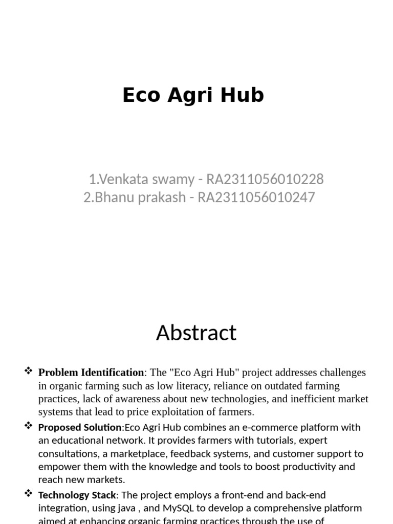 Aoop Project Abstract.ppt | PDF