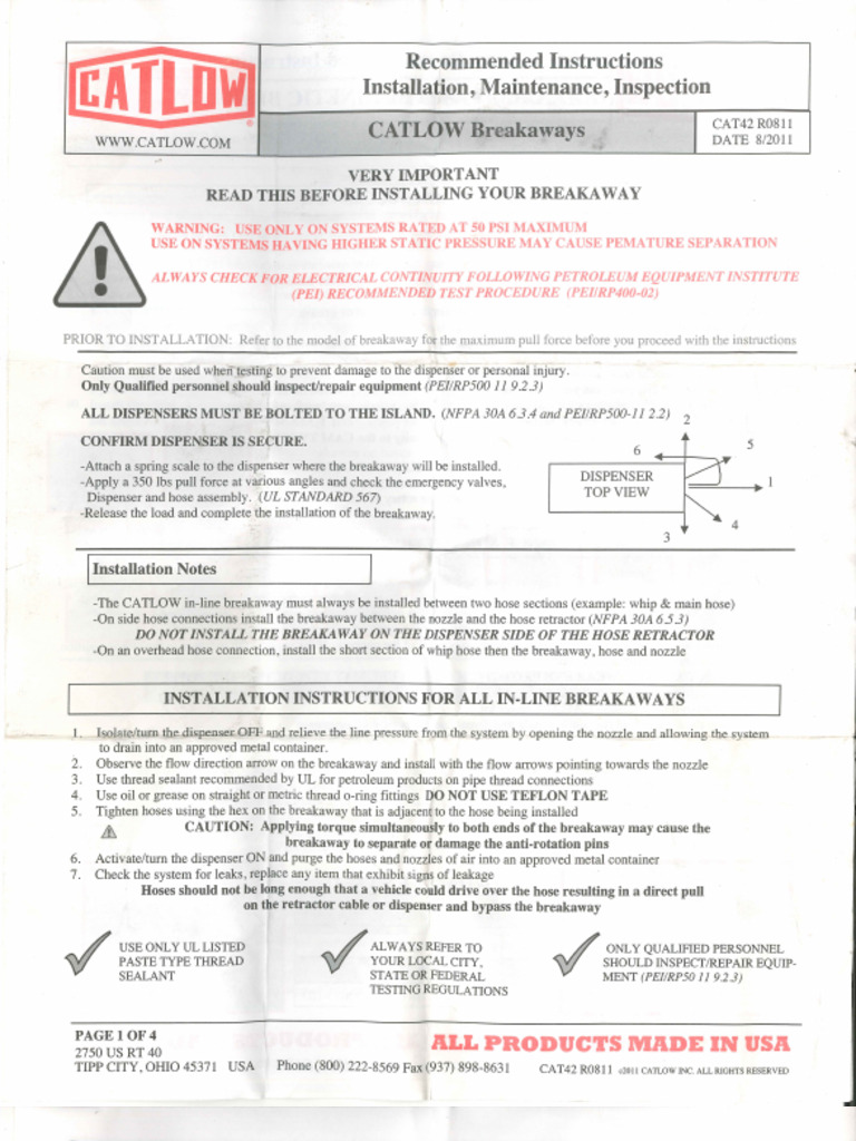 Ficha Técnica Breakaway CATLOW | PDF