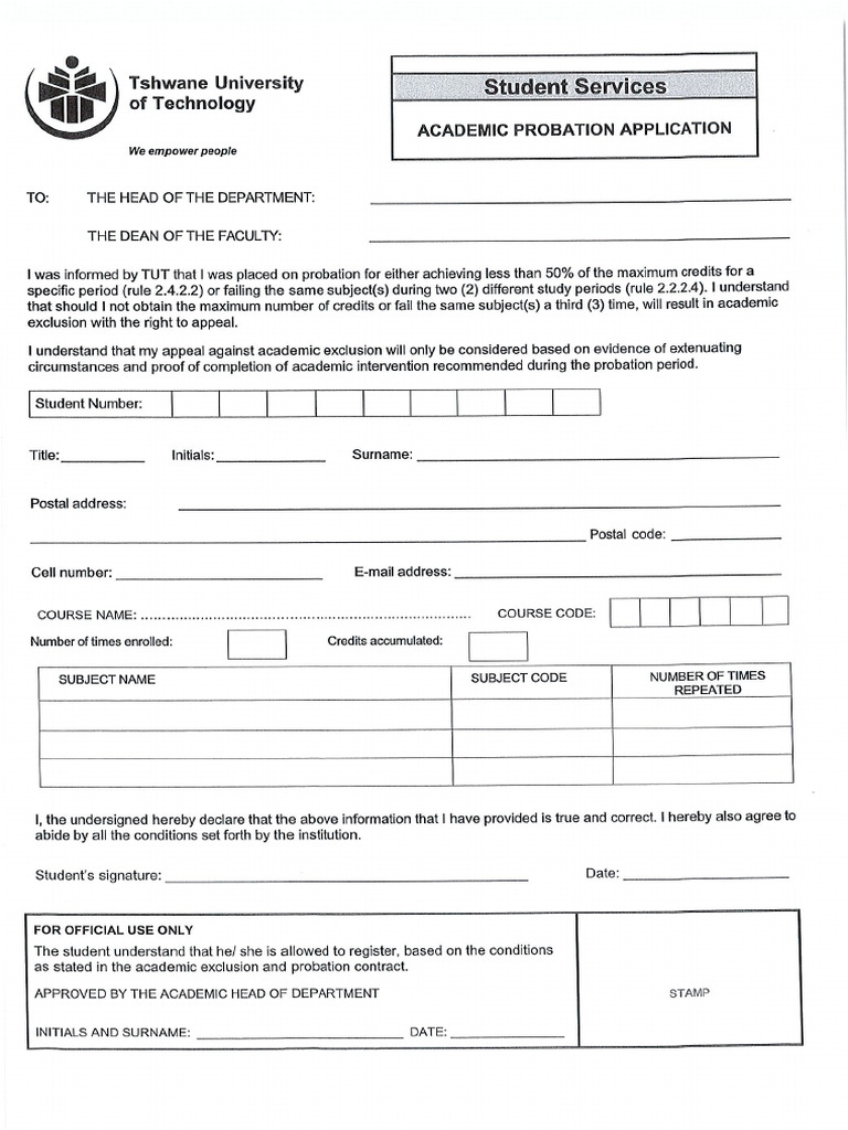 Probation Form | PDF