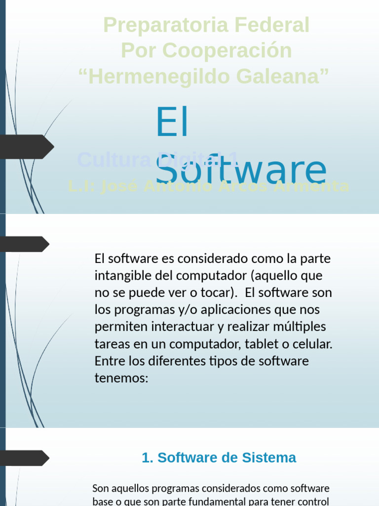 el-software-y-sus-clases | PDF | Software de la aplicacion | Sistema ...