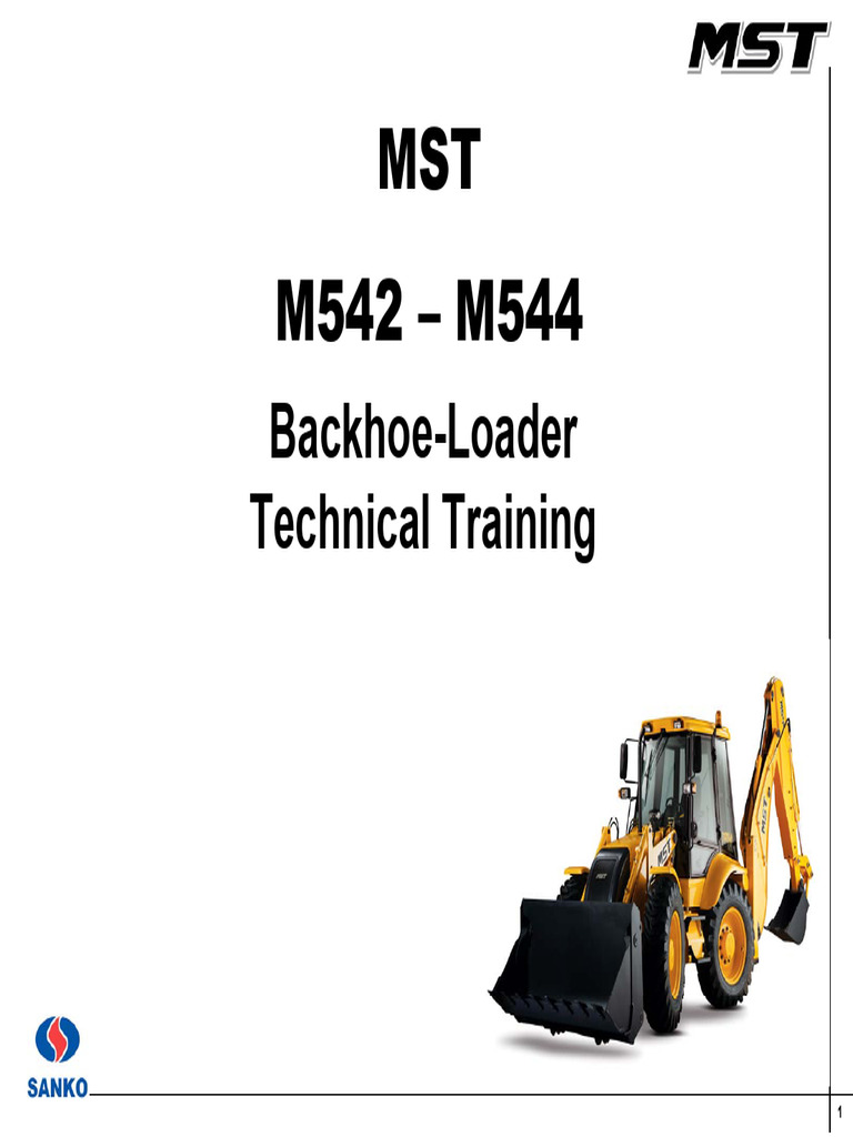 M542-M544 Technical Training | PDF | Pump | Steering