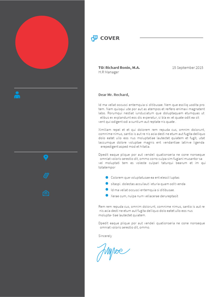 Cover Letter A4 Update | PDF