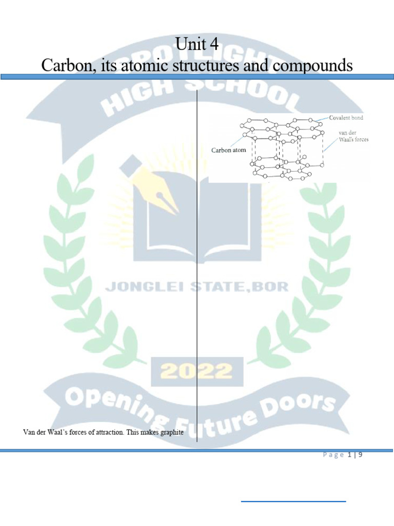 Carbon, Its Atomic Structures and Compounds | PDF | Sodium Carbonate ...