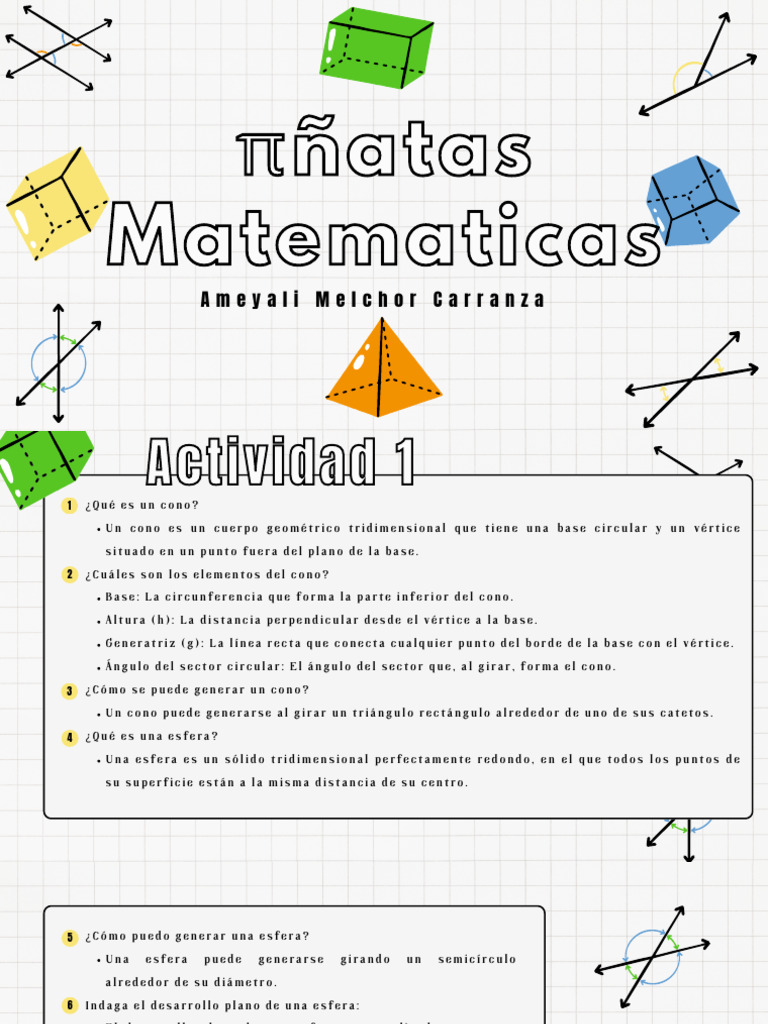 Piñatas Matematicas | PDF | Geometría euclidiana | Geometria clasica