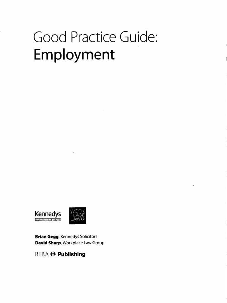 RIBA - Good Practice Guide - Employment | PDF | Contractual Term ...