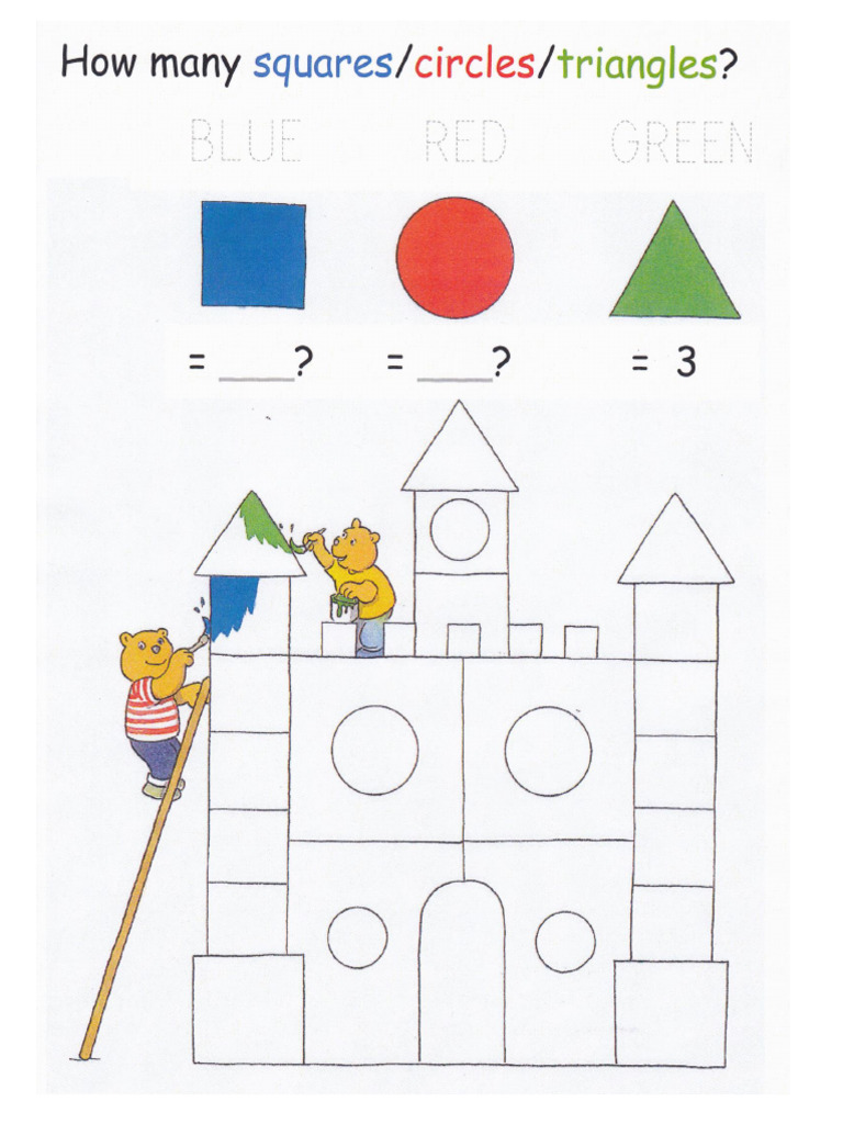 Colors Shapes Counting To 20 and Letter Tracing Wo - 46035 | PDF
