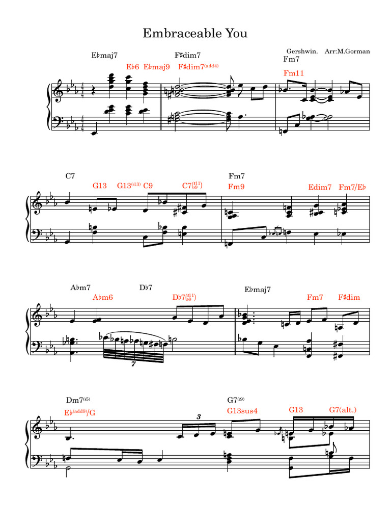Embraceable You - Analysed | PDF