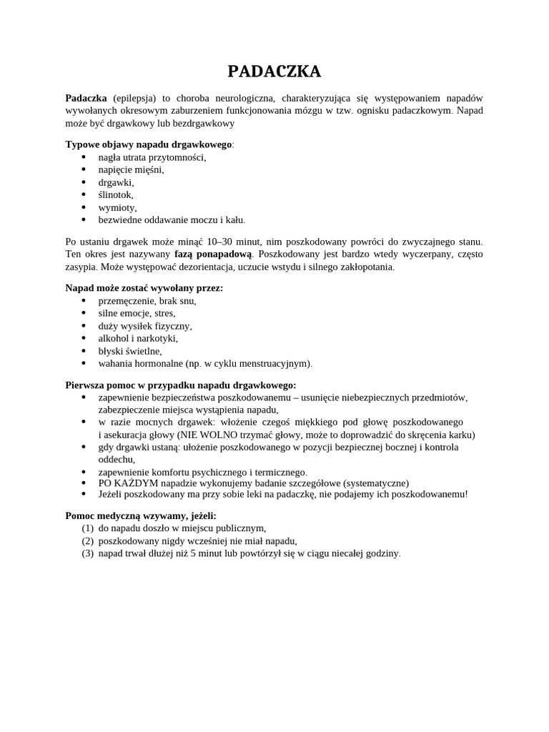 2.1. Padaczka | PDF