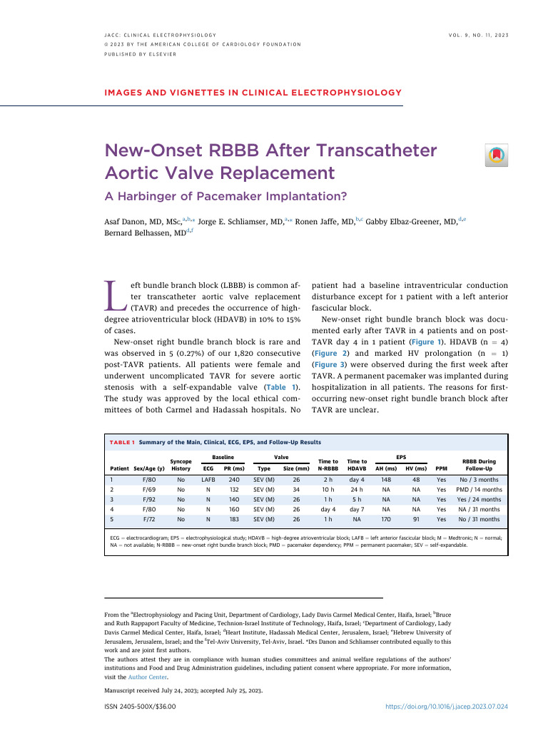 danon-et-al-2023-new-onset-rbbb-after-transcatheter-aortic-valve ...