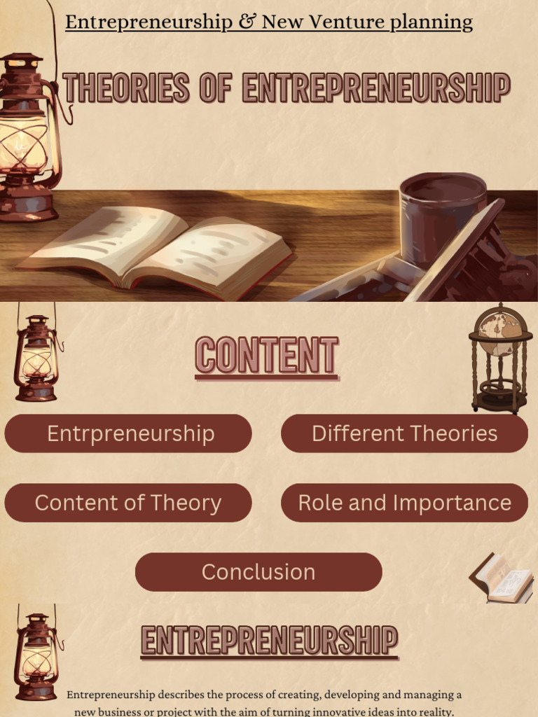Key Theories of Entrepreneurship Explained | PDF | Entrepreneurship | Market (Economics)