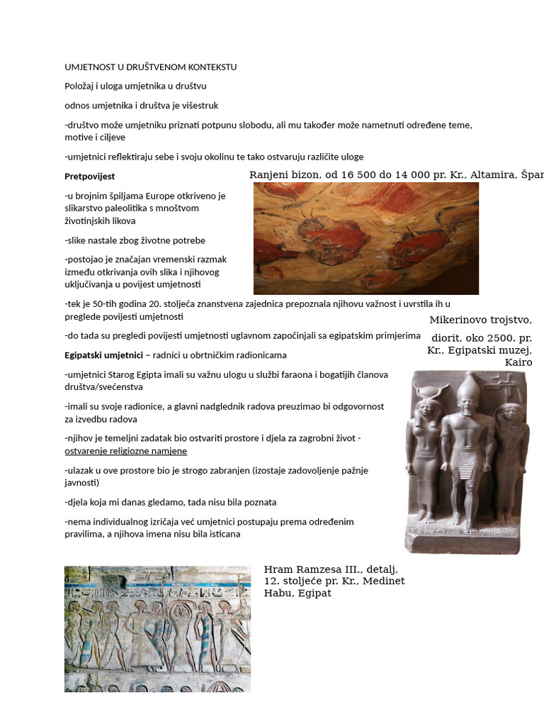 Umjetnost U Društvenom Kontekstu | PDF