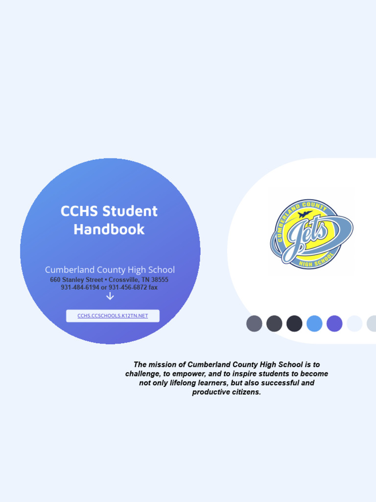 CCHS Student Handbook 24-25 (8.25.24) | PDF | Academic Term