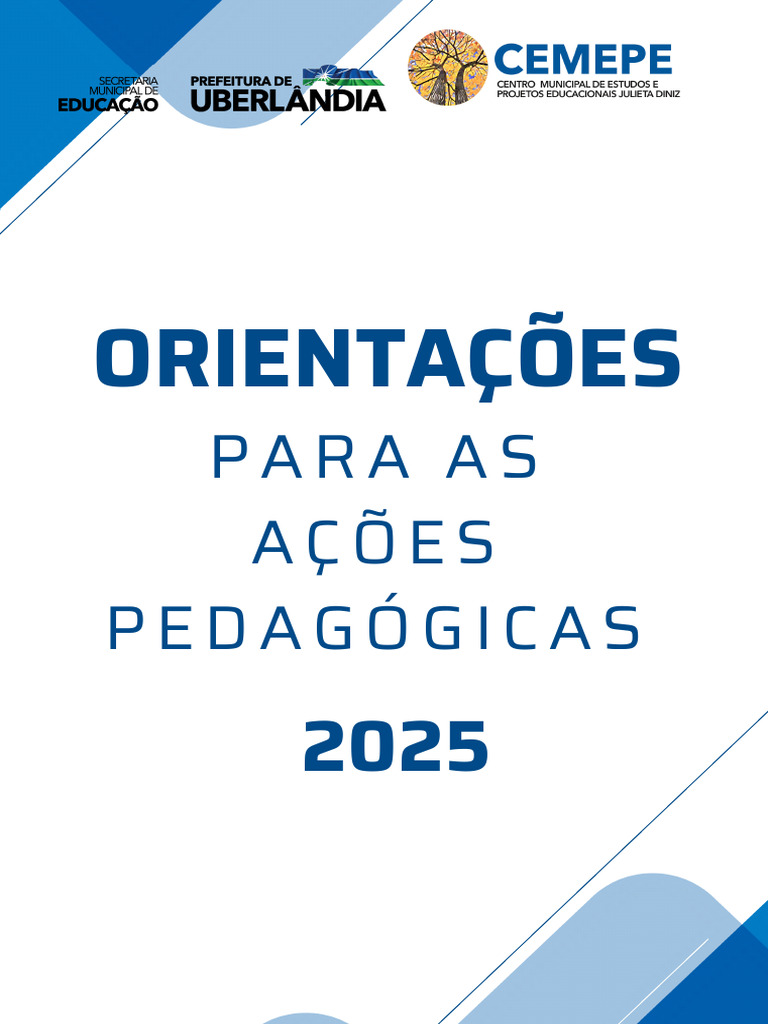 Documento Orientador 2025 | PDF | Pedagogia | Aprendizado