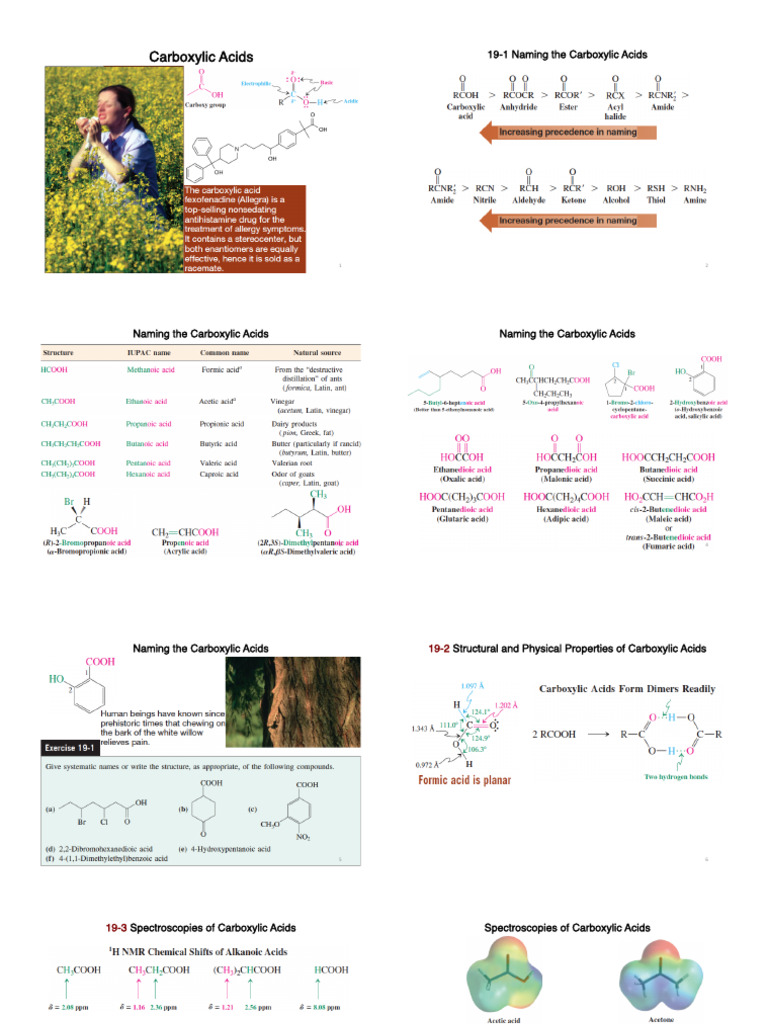 19 Carboxylic Acids | PDF | Carboxylic Acid | Ester
