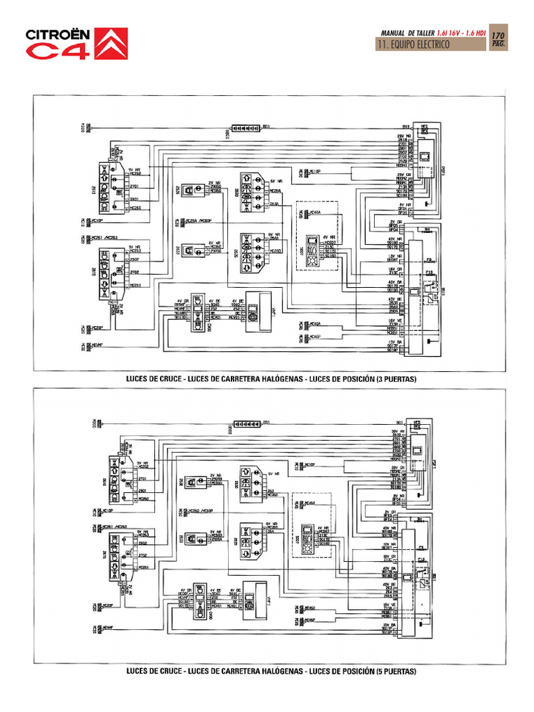 Esquema Luces Citroen | PDF