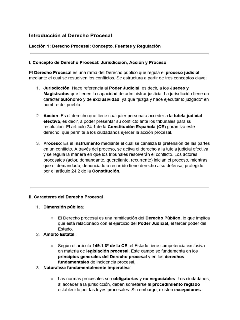 Introducción Al Derecho Procesal | PDF | Judicaturas | Jurisdicción