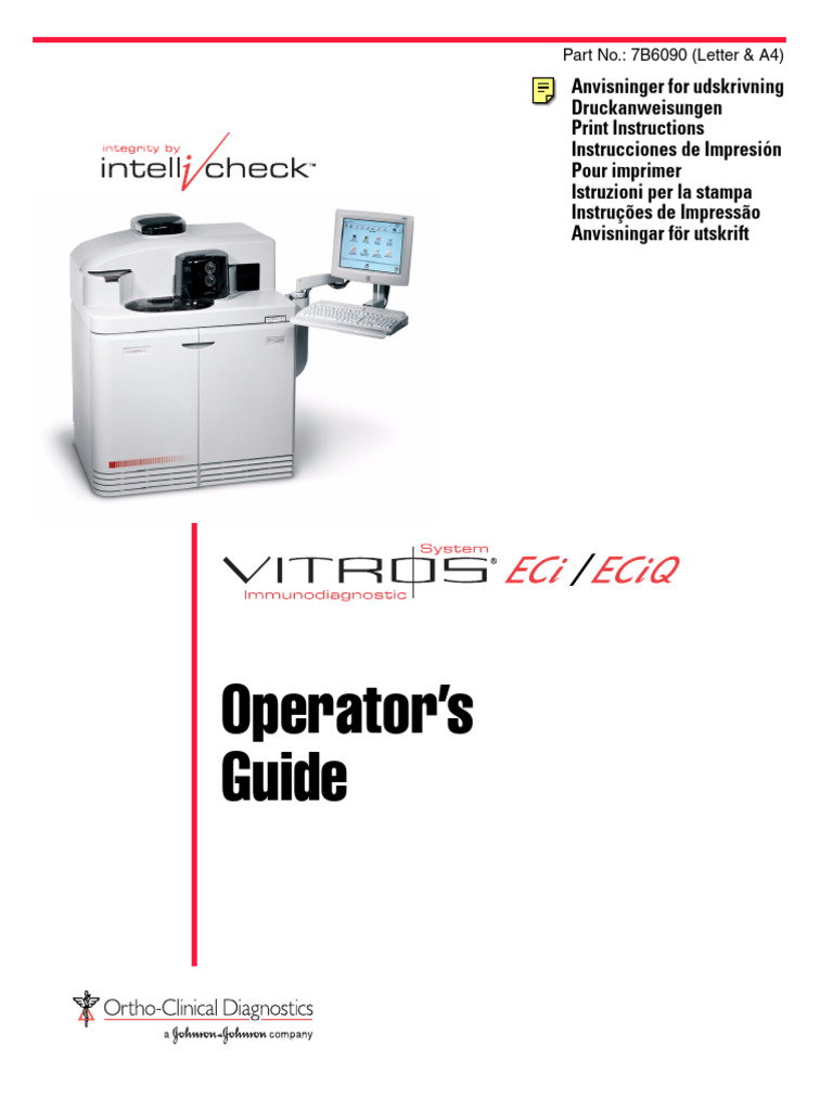Vitros Eciq Operator's Guide | PDF | Computer Keyboard | Floppy Disk