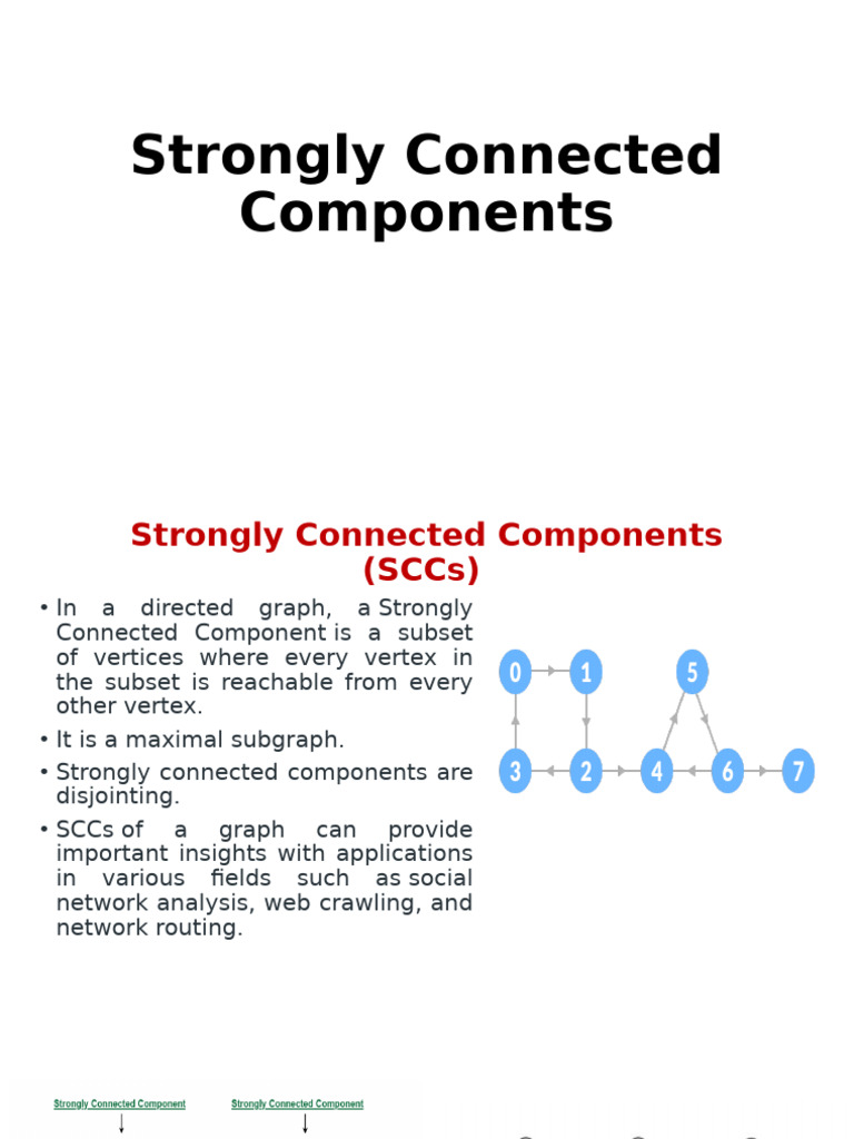 Strongly Connected Components Explained | PDF