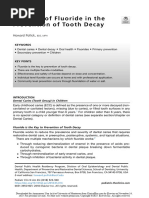 Fluoride - AAPD Best Practices | PDF | Fluoride | Tooth Enamel