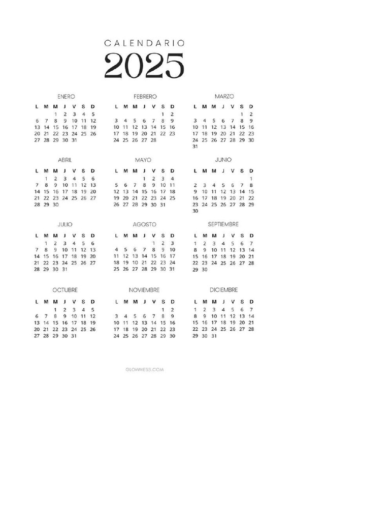 Calendario 25 - 20250126 - 170055 - 0000 | PDF