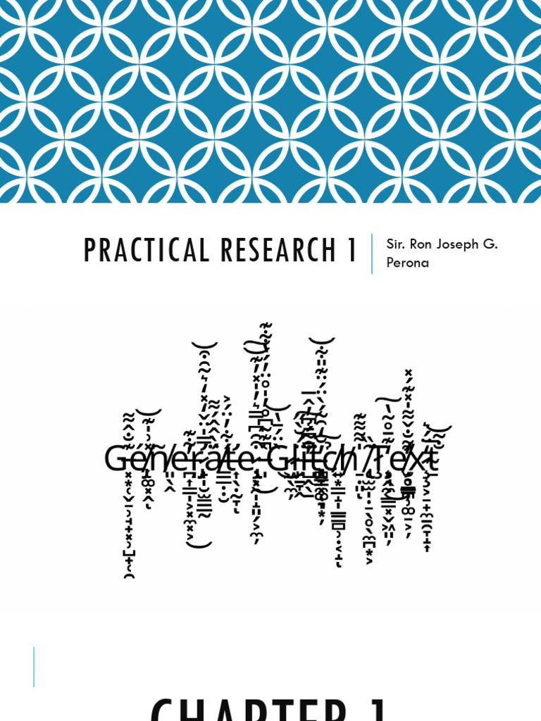 PR1 L4. Chapter 1. The Problem and Its Background | PDF | Typefaces ...