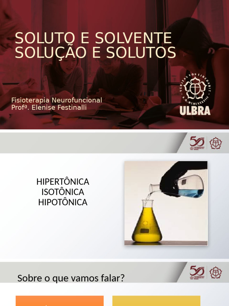10 - SOLUTO E SOLVENTE IMPULSO NERVOSO 2023.pptm | PDF | Potencial de ...