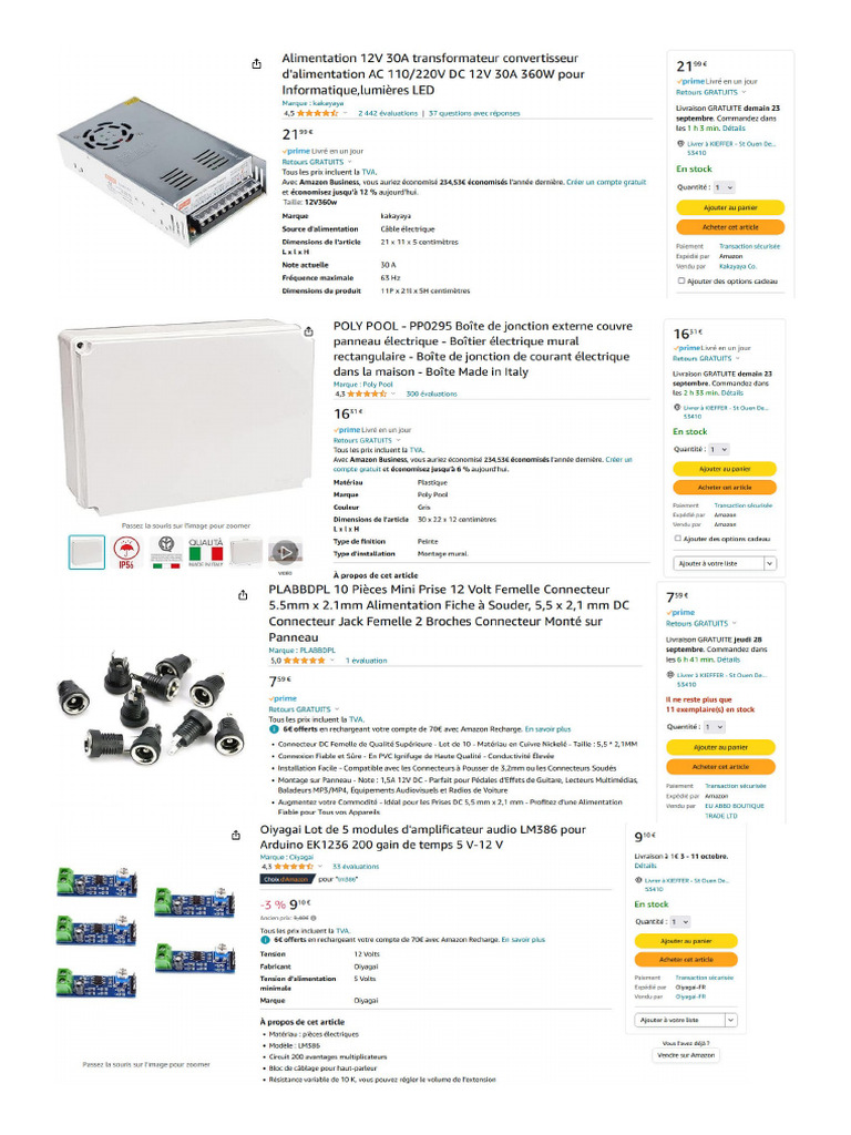 Matériels coffret | PDF