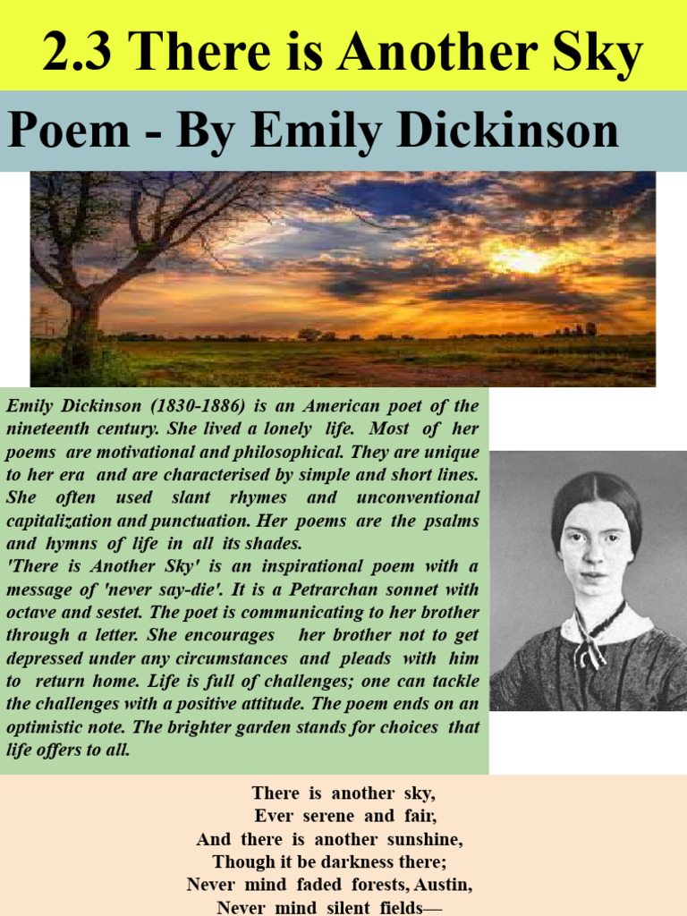 2.3 There Is Another Sky - Poem | PDF