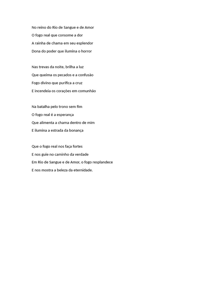 Poema do Fogo e da Esperança | PDF