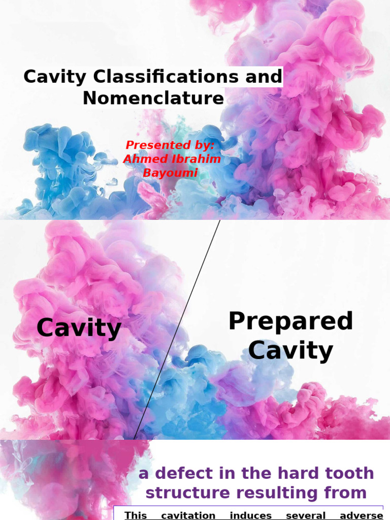 Chapter 2 Cavity Classification | PDF | Dentistry | Dentistry Branches