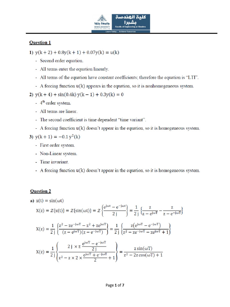 Sheet Model Answer | PDF
